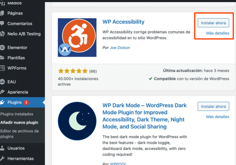 Cómo accesibilidad de WordPress con 1 plugin