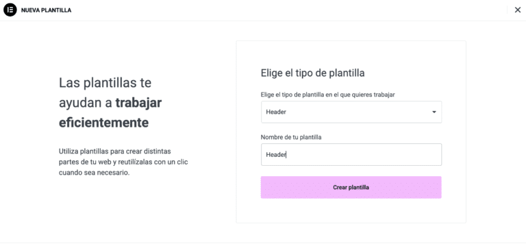 Cómo crear una cabecera fija en Elementor
